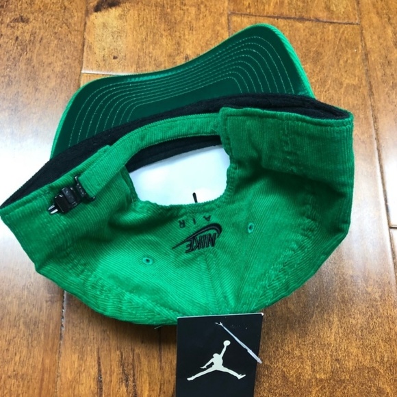 Accessories | Nike Air Jordan Green Corduroy Hat New | Poshmark